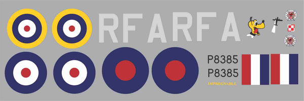 Spitfire "Impregnable" RFA P8385 Graphics Set – Callie Graphics